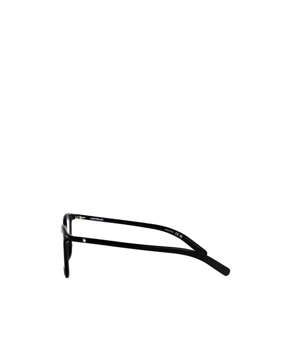 Montblanc Eyewear Logo Plaque Square Frame Glasses - Black