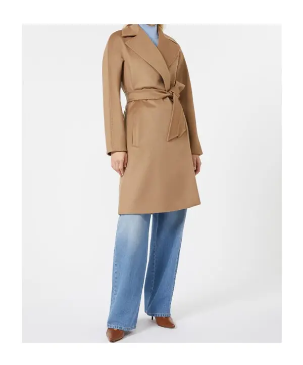 Max Mara Dravenna Belted Coat - Camel