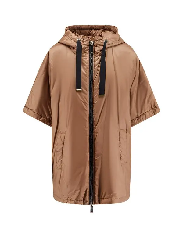 Max Mara The Cube Hooded Cape Jacket - Brown