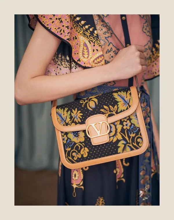 Valentino Garavani 9to5 Jacquard Shoulder Bag - Multicolor