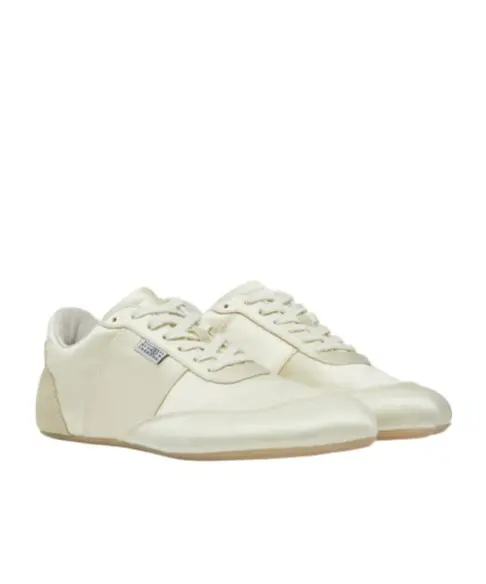 MAISON MARGIELA Logo Patch Lace-up Sneakers - Silver