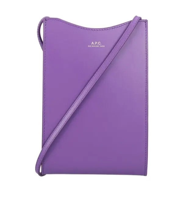 A.p.c. Jamie Logo Print Crossbody Bag - Purple