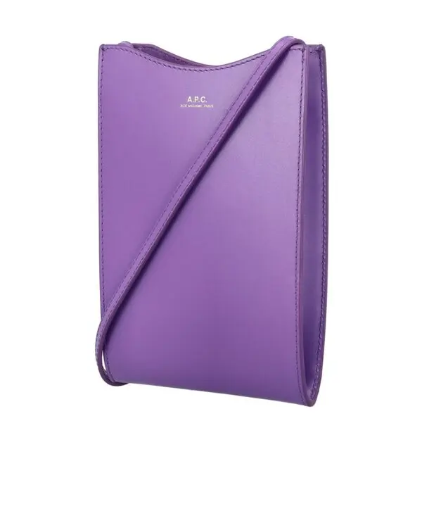 A.p.c. Jamie Logo Print Crossbody Bag - Purple