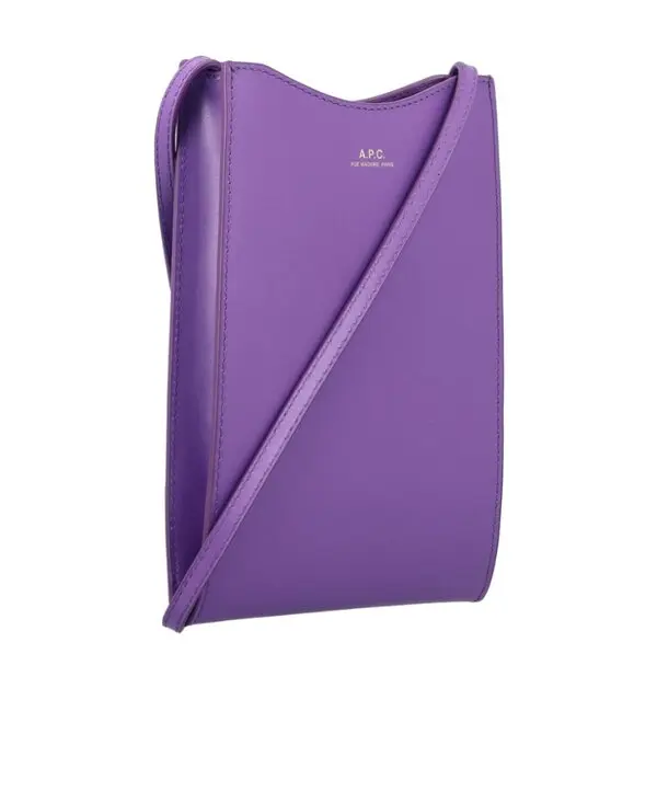 A.p.c. Jamie Logo Print Crossbody Bag - Purple