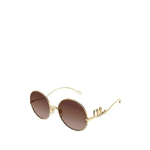 Chloé Round Frame Sunglasses - Brown