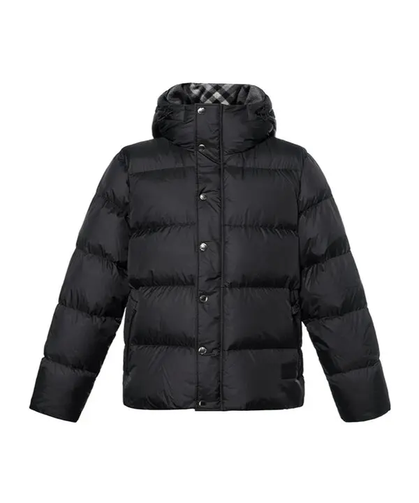 Burberry Hooded Puffer Jacket - Black