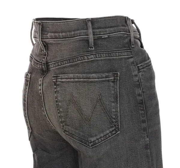 MOTHER The Patch Maven Sneak Jeans - Black