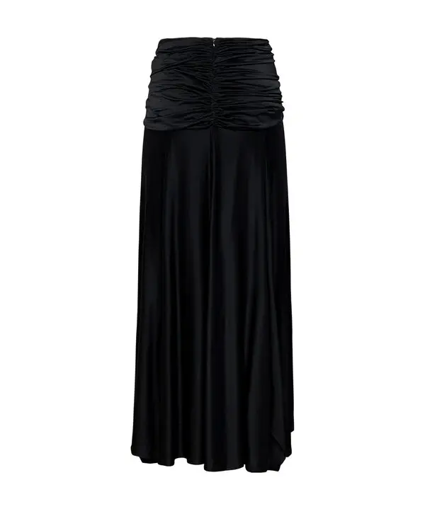 Rabanne Gathered Detailed Midi Skirt