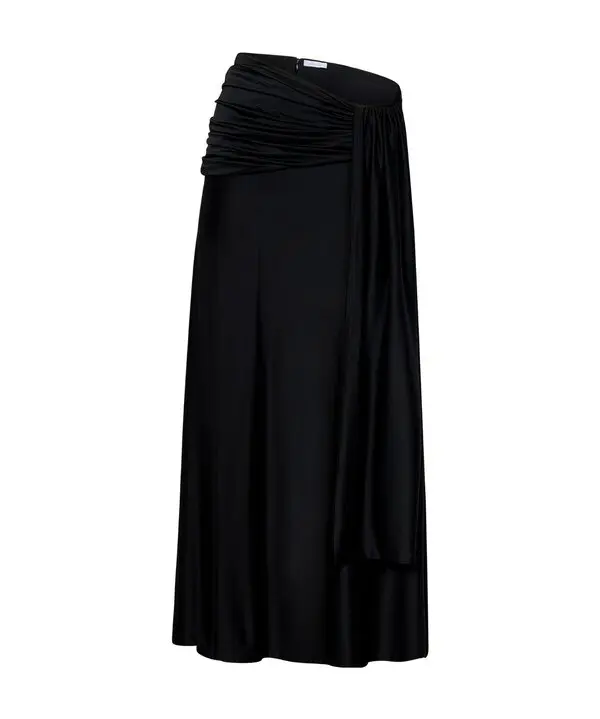 Rabanne Gathered Detailed Midi Skirt