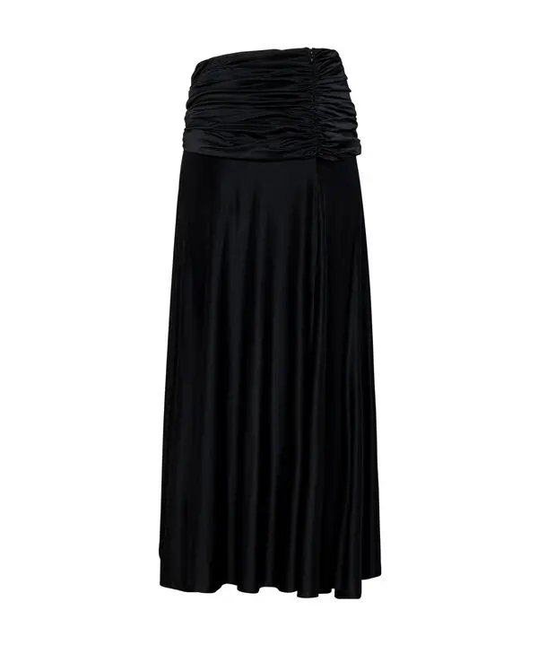 Rabanne Gathered Detailed Midi Skirt