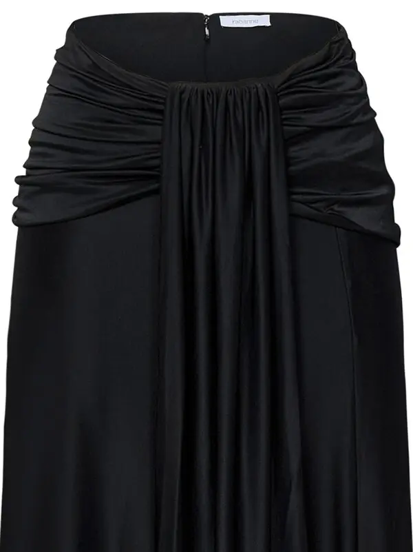 Rabanne Gathered Detailed Midi Skirt