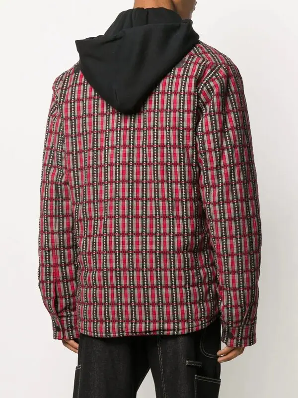 Off-White Checked Hooded Jacket