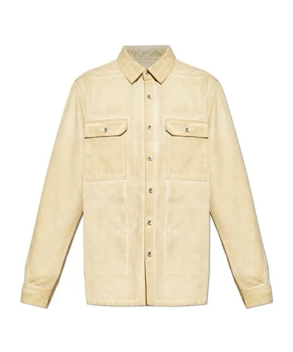 Rick Owens Straight Outershirt - Nude