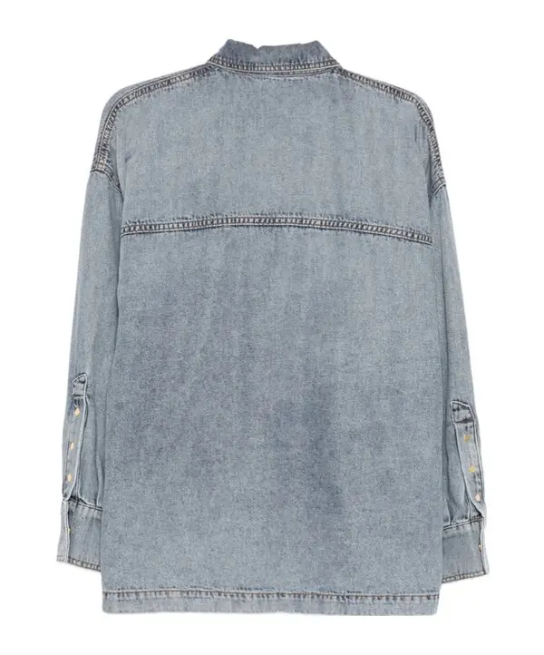 DARKPARK Jenny Denim Boxy Shirt - Gray