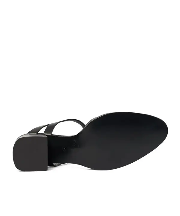 SCAROSSO Giulia Fisherman Sandals - Black