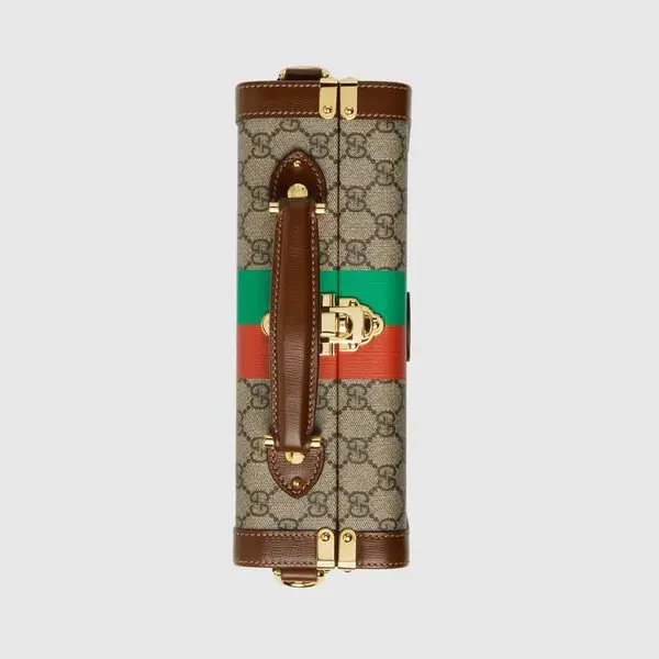 Gucci Monogrammed "fake/not" Print Shoulder Bag