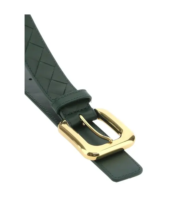 Bottega Veneta Intrecciato Woven Buckle Belt