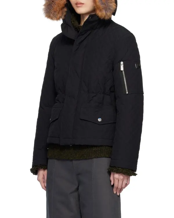 Burberry Quilted Cotton-blend Jacket With Drawstring Hood