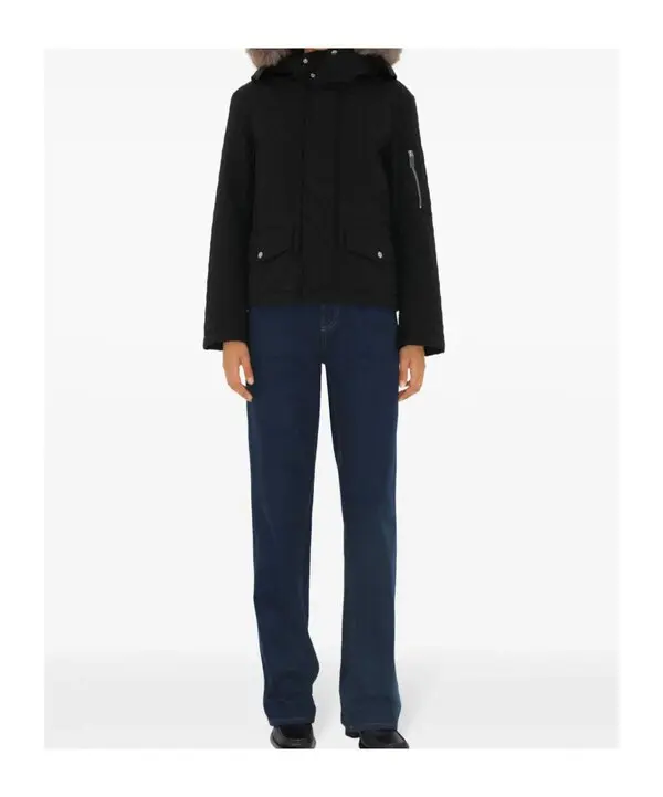 Burberry Quilted Cotton-blend Jacket With Drawstring Hood