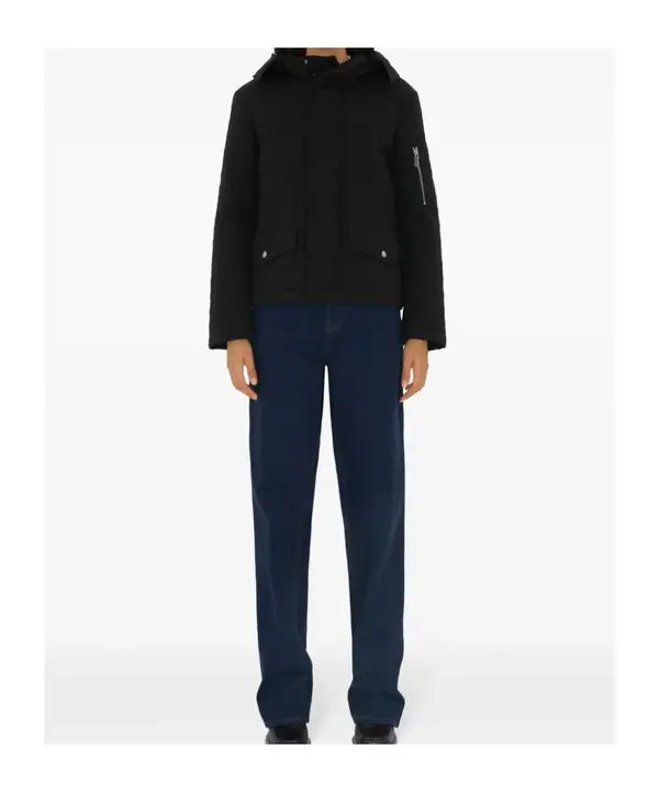 Burberry Quilted Cotton-blend Jacket With Drawstring Hood