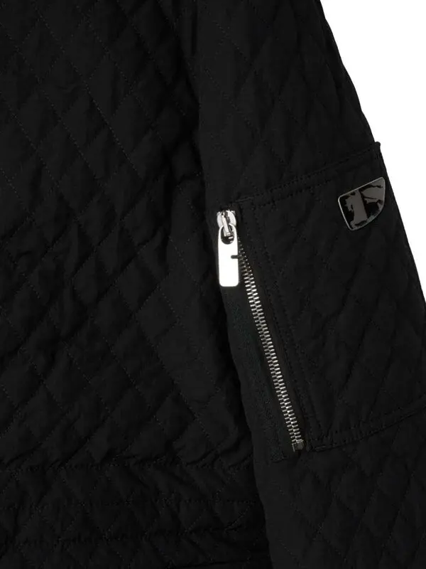Burberry Quilted Cotton-blend Jacket With Drawstring Hood
