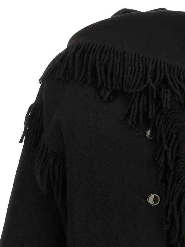TOTEME Fringe High Neck Cape