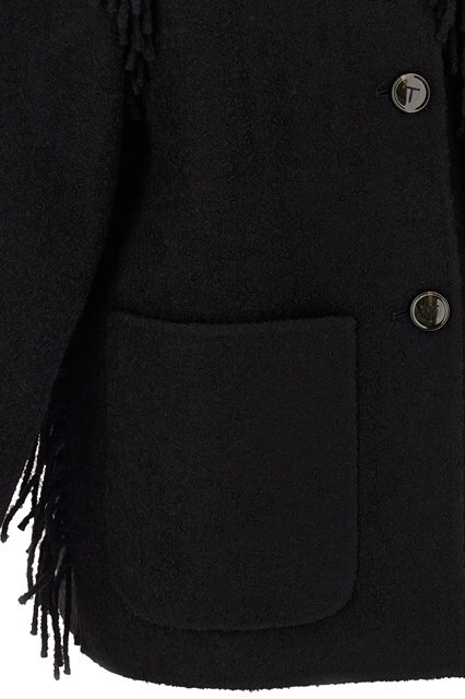 TOTEME Fringe High Neck Cape