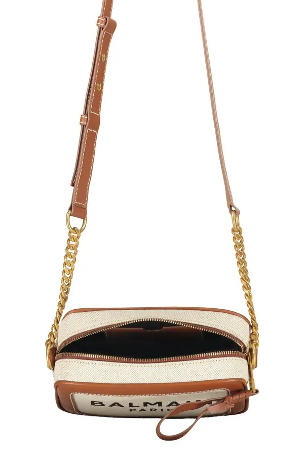 Balmain B-army 18 Zipped Camera Bag - Brown