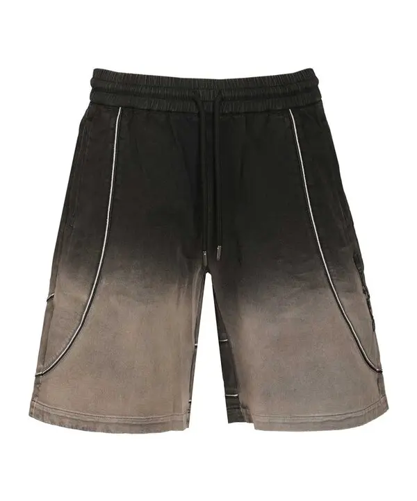 Off-White Logo Embroidered Drawstring Shorts - Black