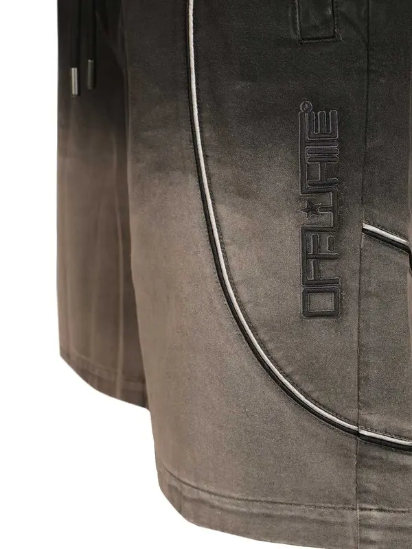 Off-White Logo Embroidered Drawstring Shorts