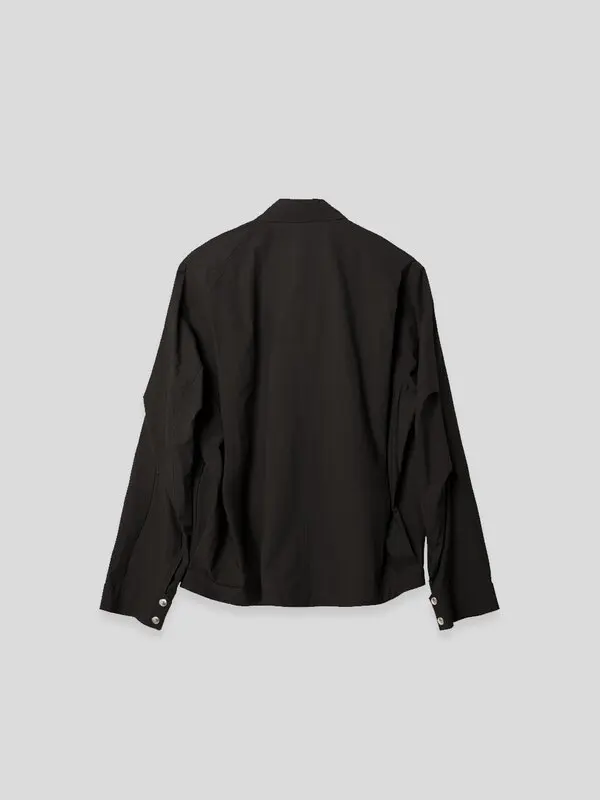 Sacai High Neck Button-up Jacket - Black