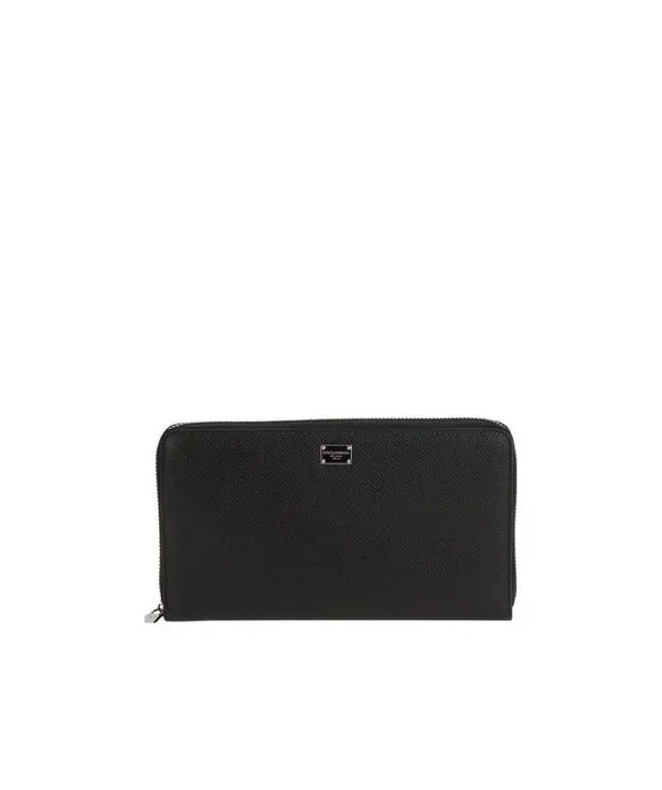Dolce & Gabbana Zip Fastening Coat Wallet - Black