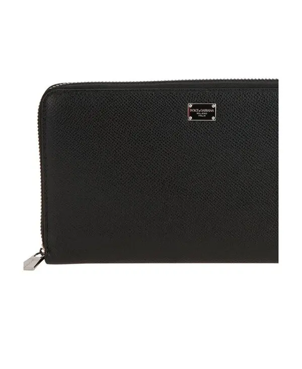 Dolce & Gabbana Zip Fastening Coat Wallet - Black