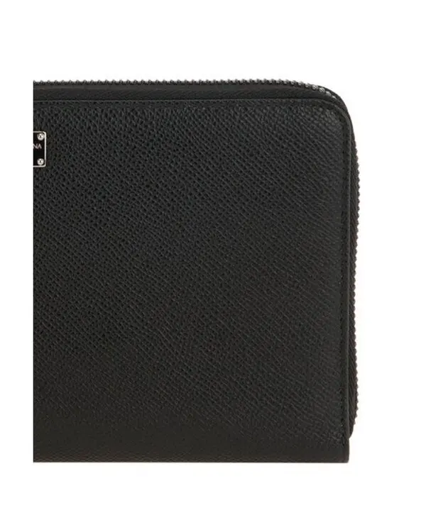 Dolce & Gabbana Zip Fastening Coat Wallet - Black