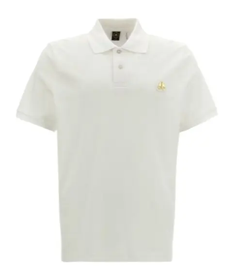 Moose Knuckles Logo Patch Straight Hem Polo Shirt