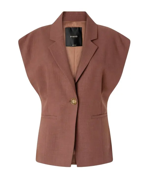 Pinko Single-breasted Sleeveless Blazer
