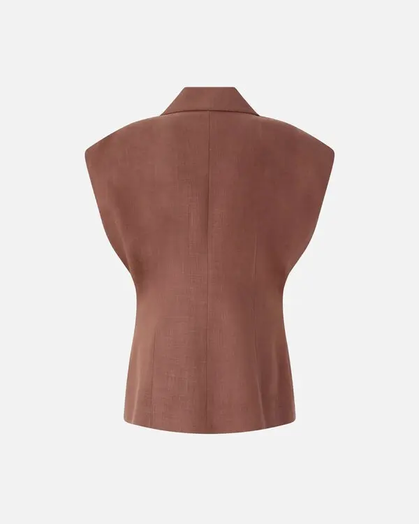 Pinko Single-breasted Sleeveless Blazer