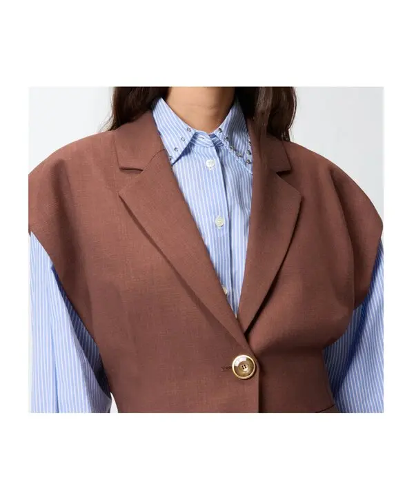 Pinko Single-breasted Sleeveless Blazer