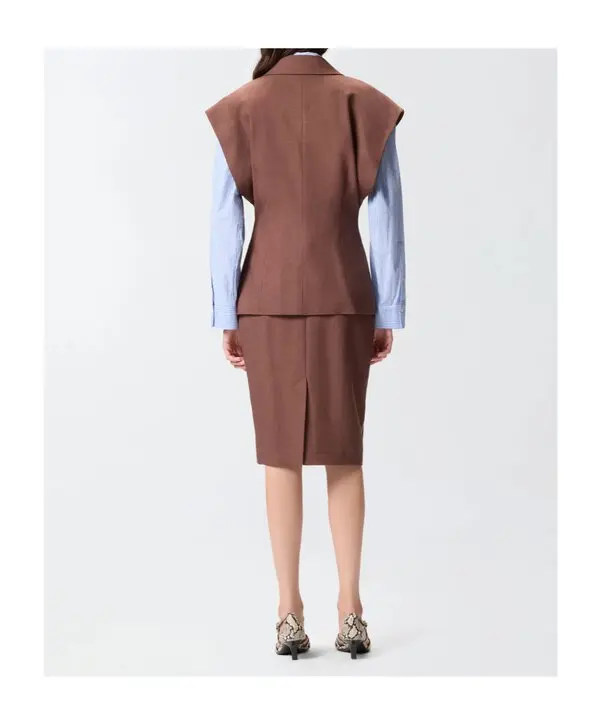 Pinko Single-breasted Sleeveless Blazer