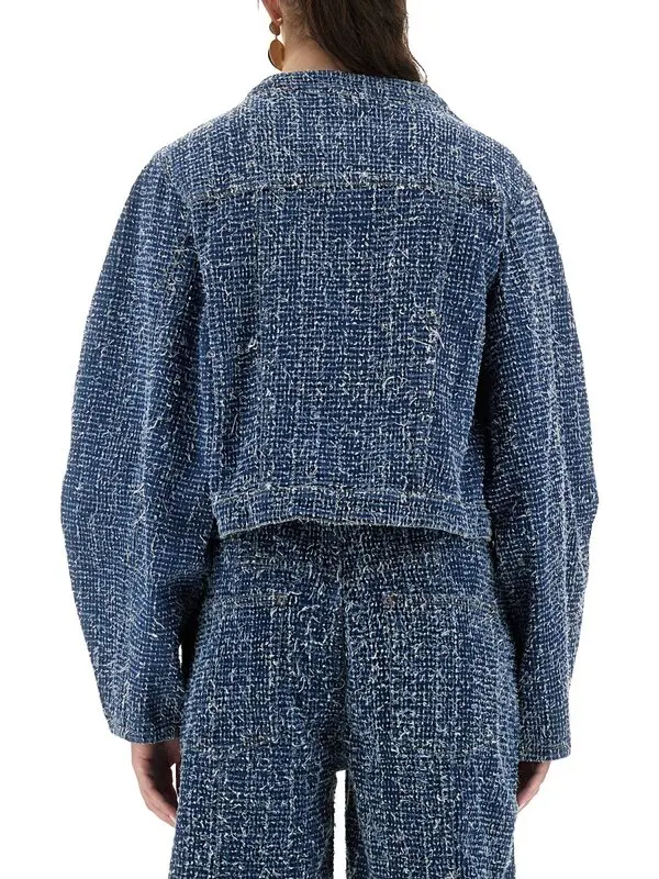 ROTATE BY BIRGER CHRISTENSEN Long Sleeve Textured Jacket