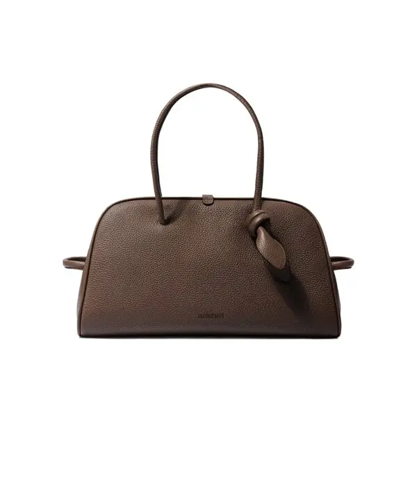 Jacquemus The Turismo Small Soft Bowling Bag - Dark Brown
