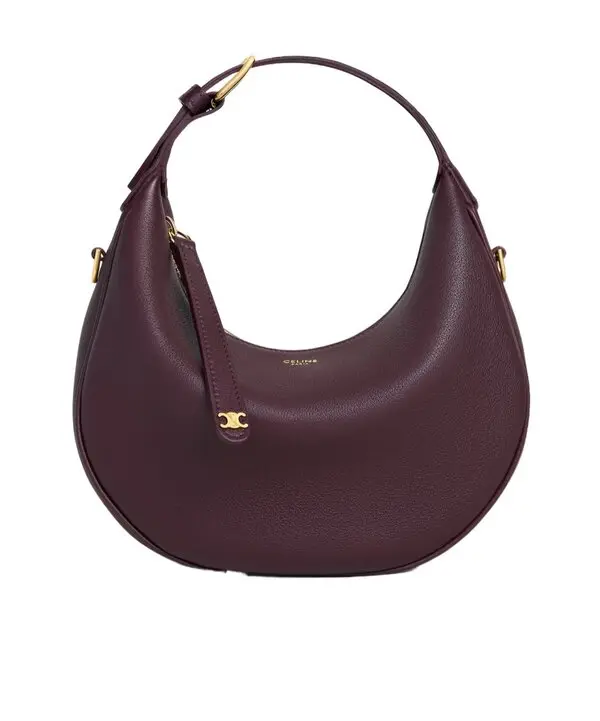 Celine Teen Lulu Grained Calfskin Shoulder Bag - Red