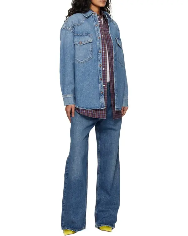 AGOLDE Low Slung Wide-leg Jeans - Blue