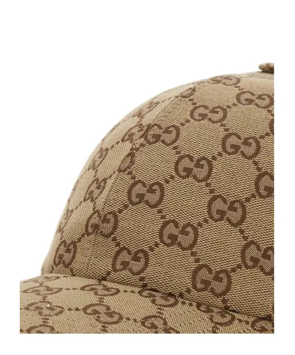 Gucci Gg Monogrammed Baseball Cap - Beige