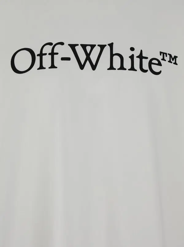 Off-White Logo Printed Crewneck T-shirt - Gray