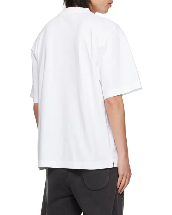 Off-White Logo Printed Crewneck T-shirt - Gray