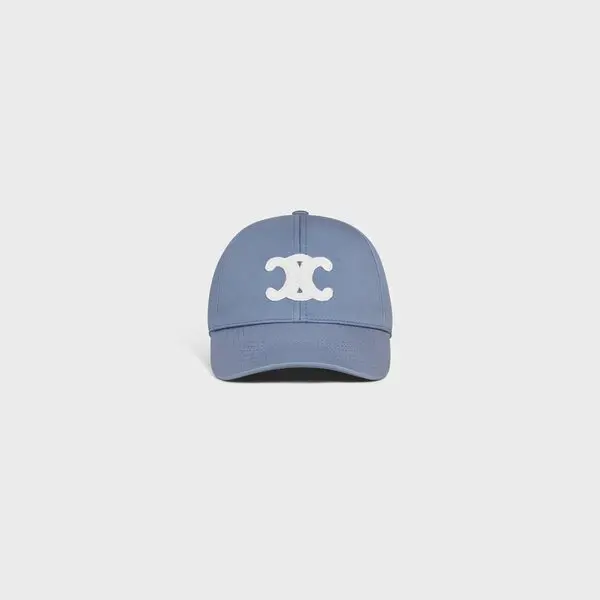 Celine Triomphe Baseball Cap In Cotton Gabardine
