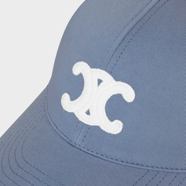 Celine Triomphe Baseball Cap In Cotton Gabardine