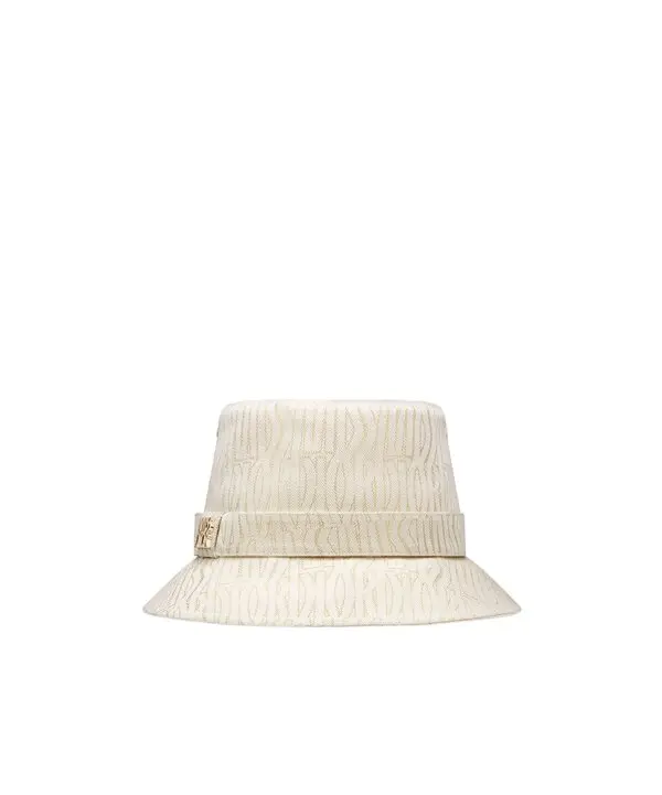 Dior Teddy-d Miss Allover Small-brim Bucket Hat - White