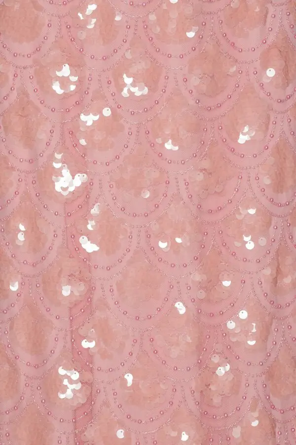 ROTATE BY BIRGER CHRISTENSEN Sequin Sleeveless Maxi Dress